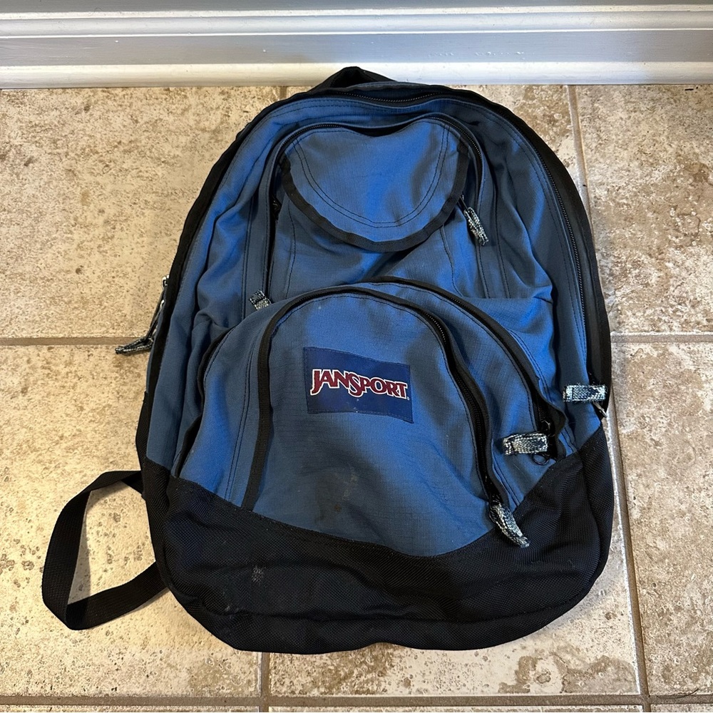 Vintage Jansport Backpack W/ 2 Main Compartments - Gem